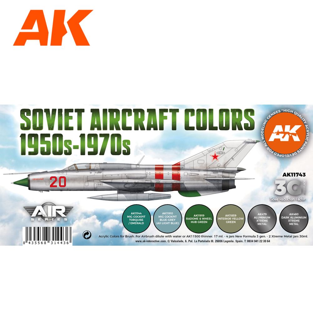 AK Interactive Soviet Aircraft Colors 1950s-1970s #AK11743