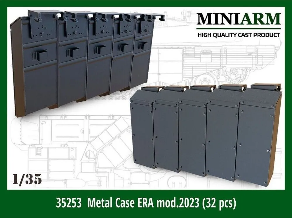 Miniarm ERA blocks in metal case 1:35